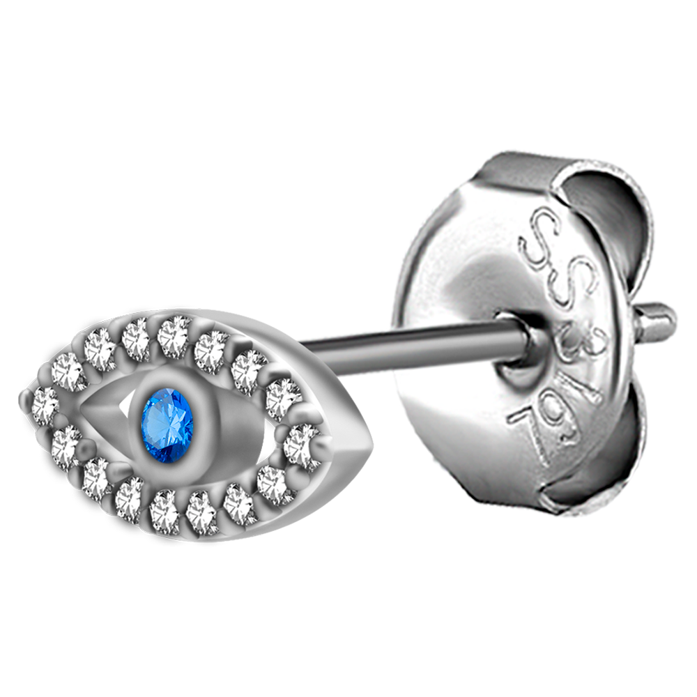 Evil Eye Ear Studs – Queen Of Steel