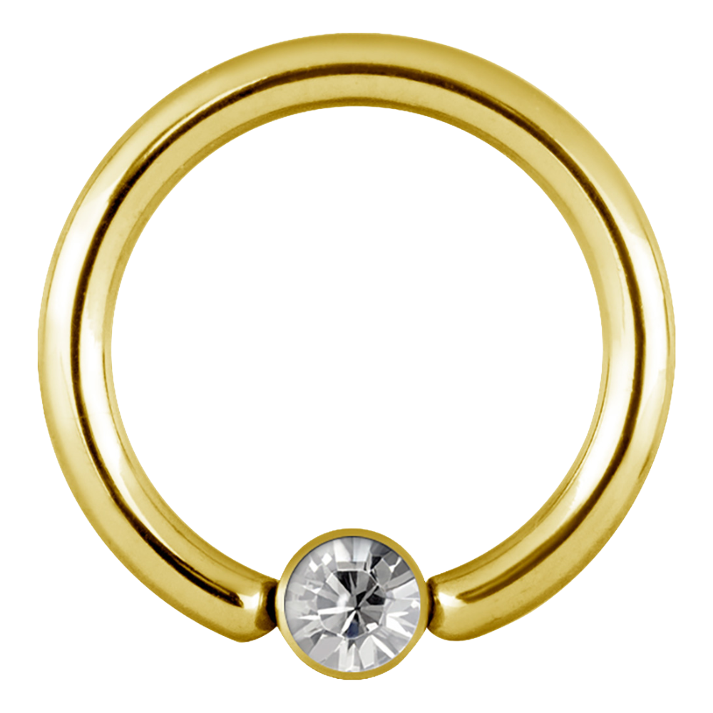 Jewelled Disc Closure Ring – Queen Of Steel