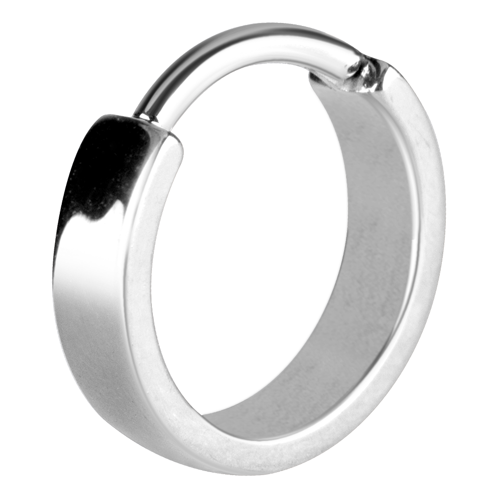 Flat Band Conch Ring – Queen Of Steel