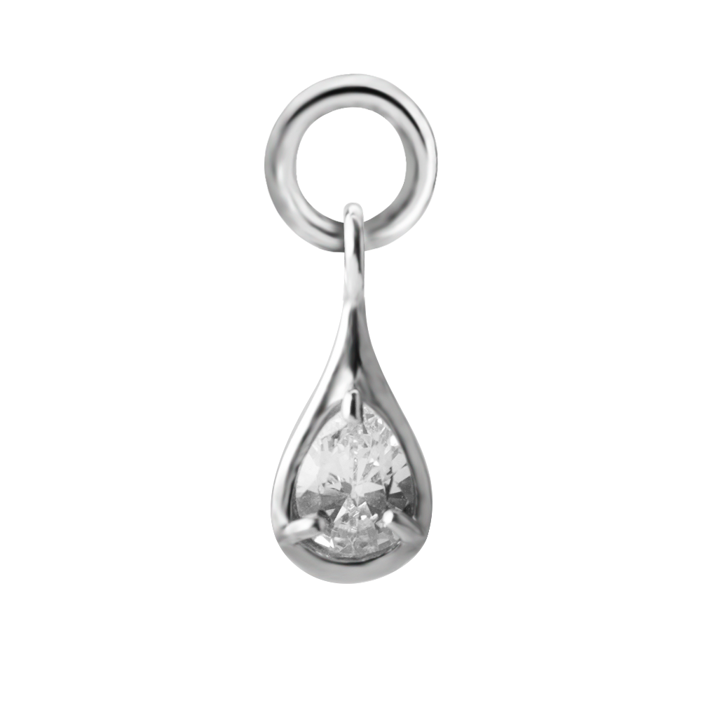 Teardrop Charm – Queen Of Steel